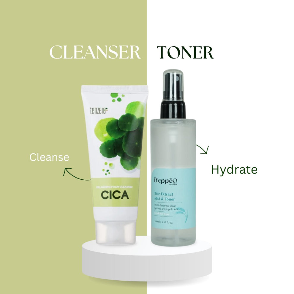 Cleanser+ Toner – Jenna's Korea